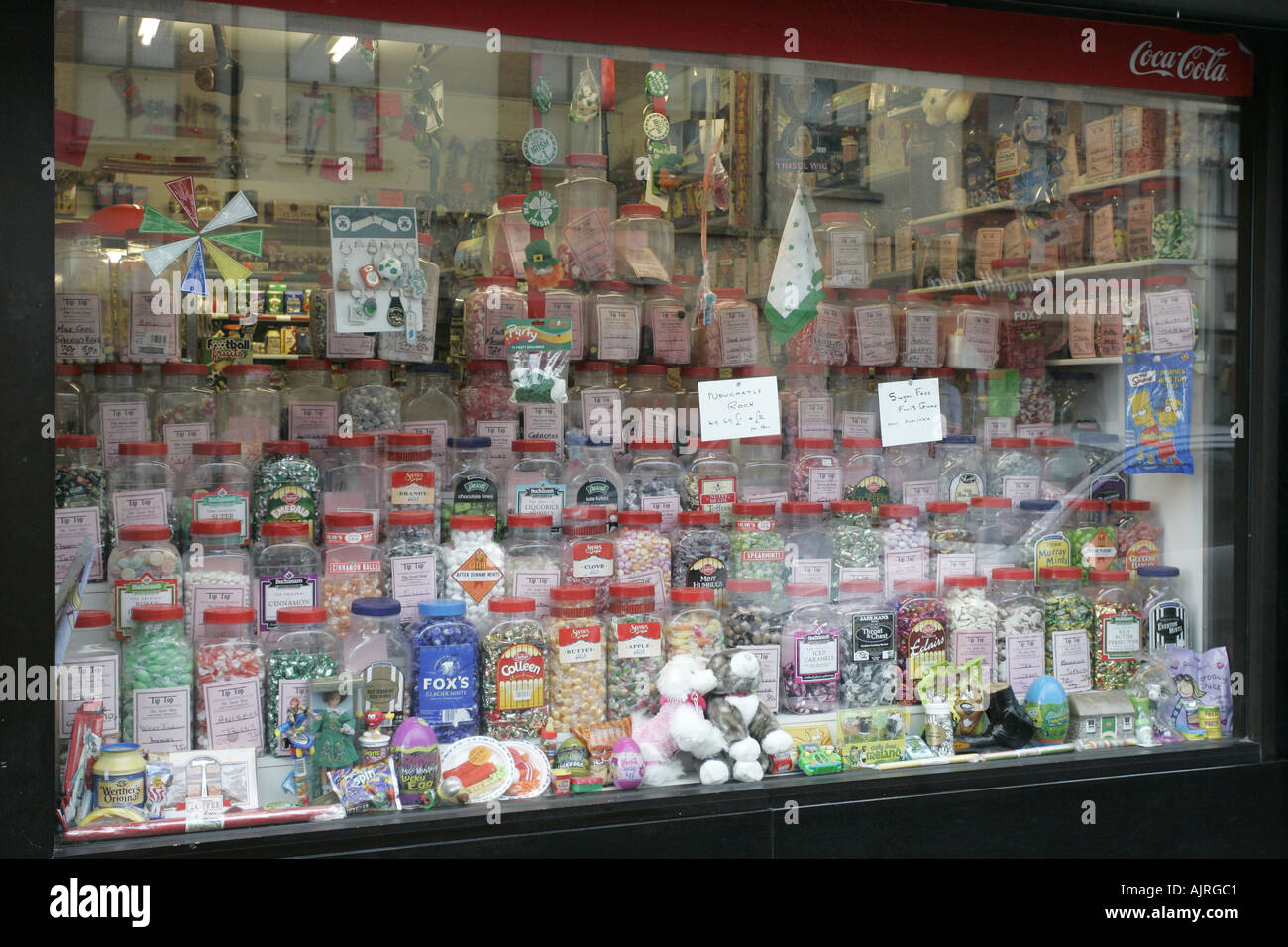 Traditional sweet candy shop window Newcastle County Down Northern ...