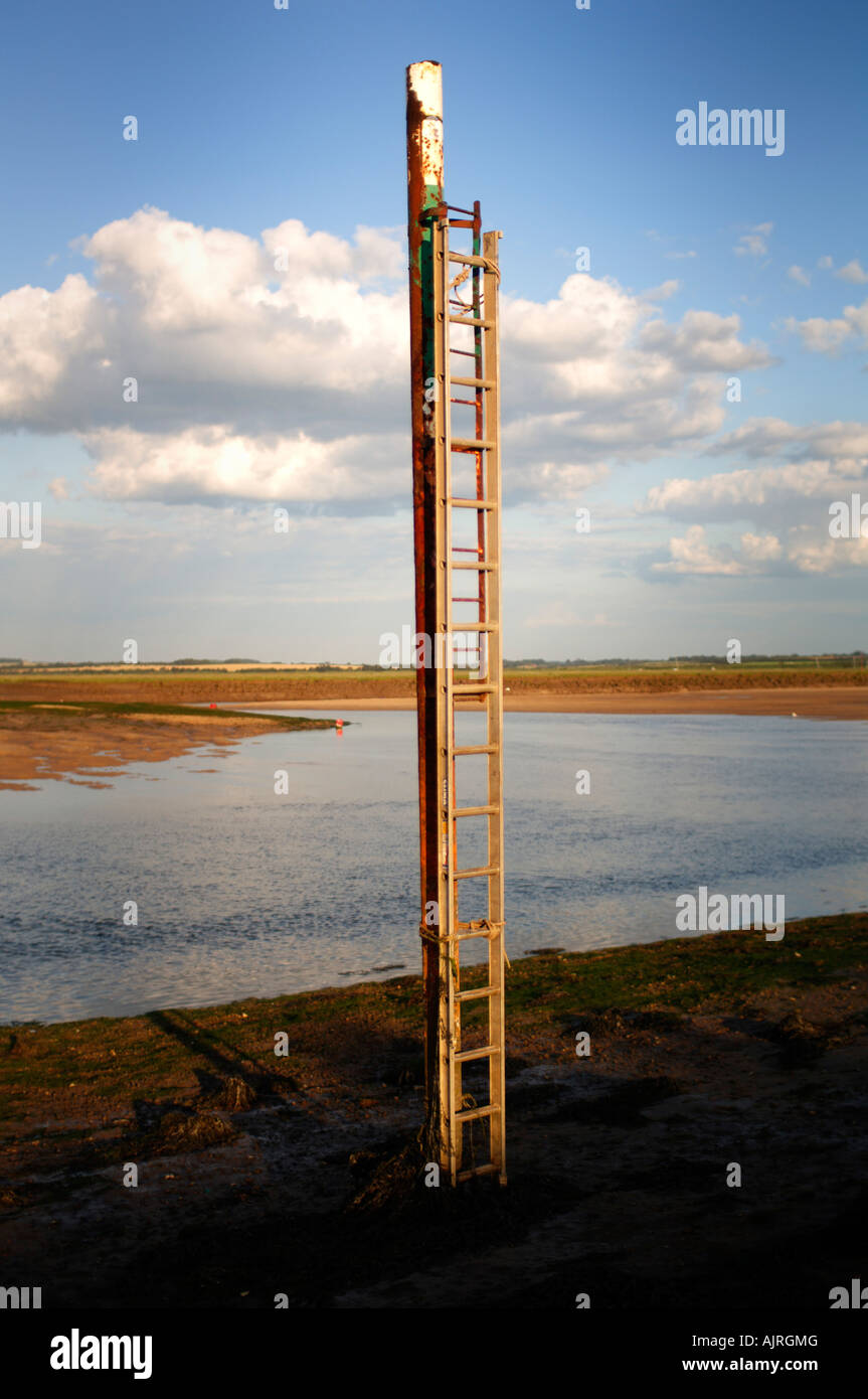 Ladder on the beach, wells next the sea, norfolk Stock Photo - Alamy