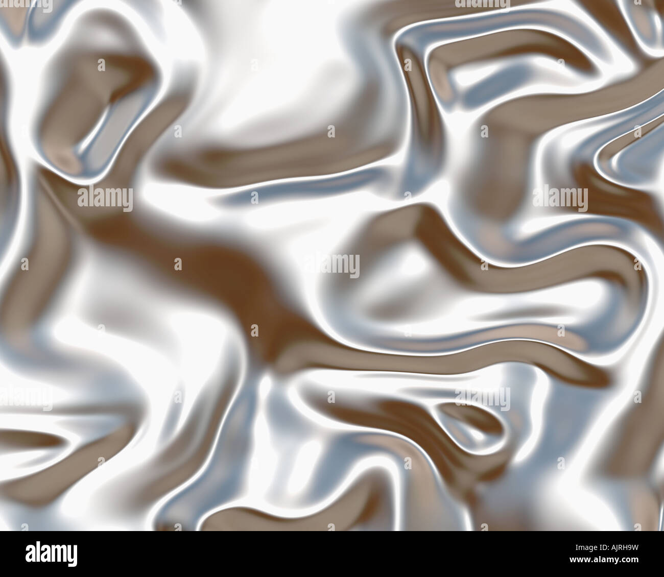image of luxurious flowing silk or satin fabric in silver Stock Photo ...
