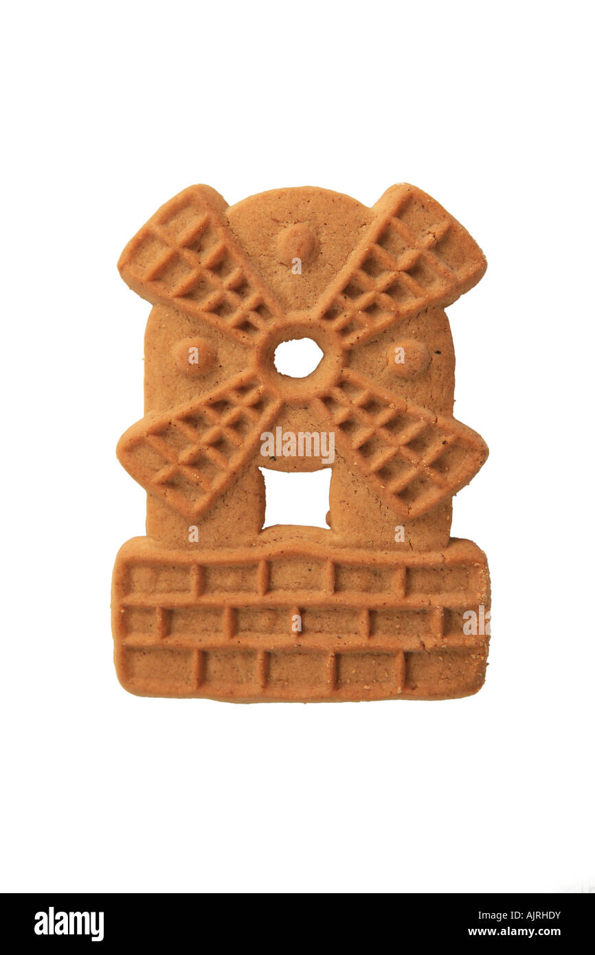 Sweedish windmill cookies isolated on white background Stock Photo - Alamy