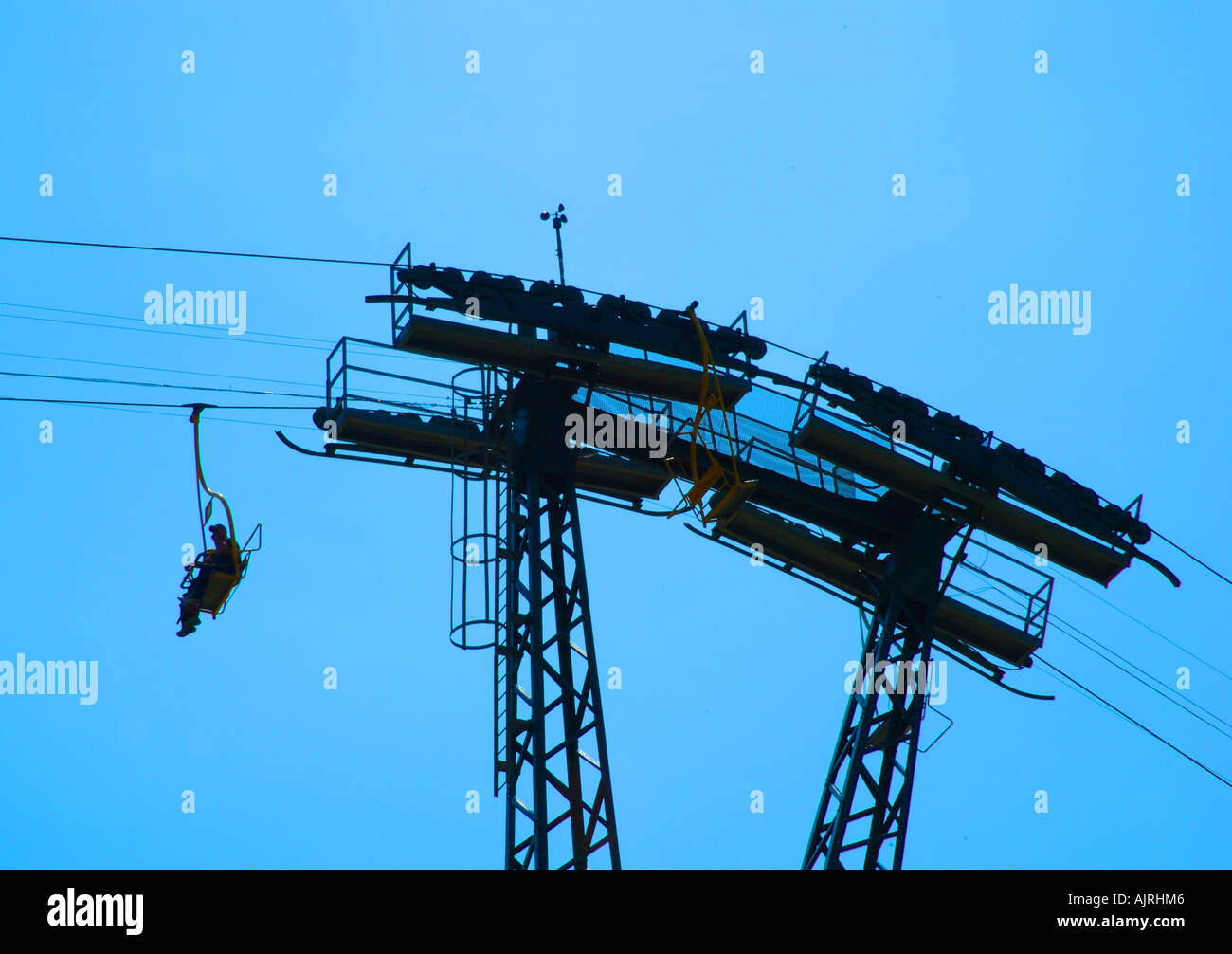 Chairlift, Alum Bay, The Needles, Totland, Isle of Wight, England, UK ...