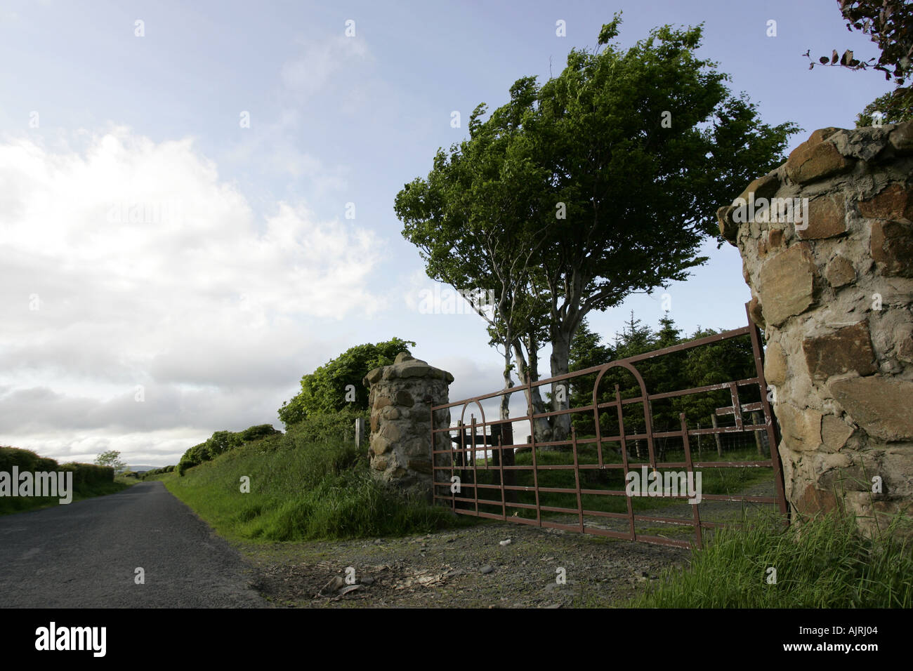 Traditional Irish Field Entrance Stone Stock Photos & Traditional Irish ...