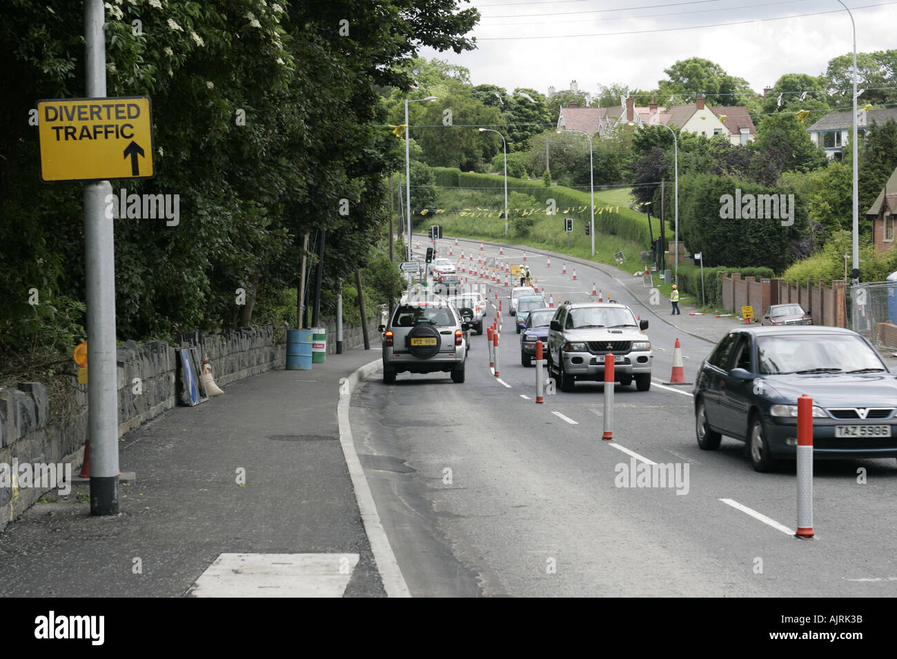 Road works sign ireland hi-res stock photography and images - Alamy