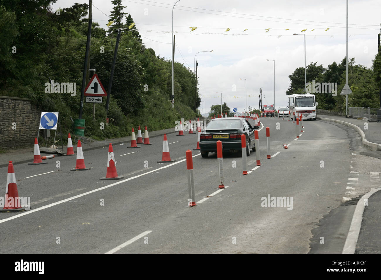 Road works sign ireland hi-res stock photography and images - Alamy