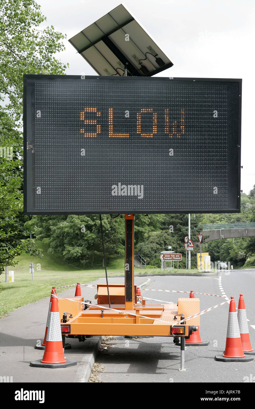 Road works sign ireland hi-res stock photography and images - Alamy