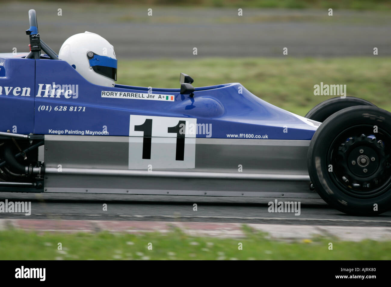 Rory Farrell from Cellbridge in his blue silver Crossle 45F at ...