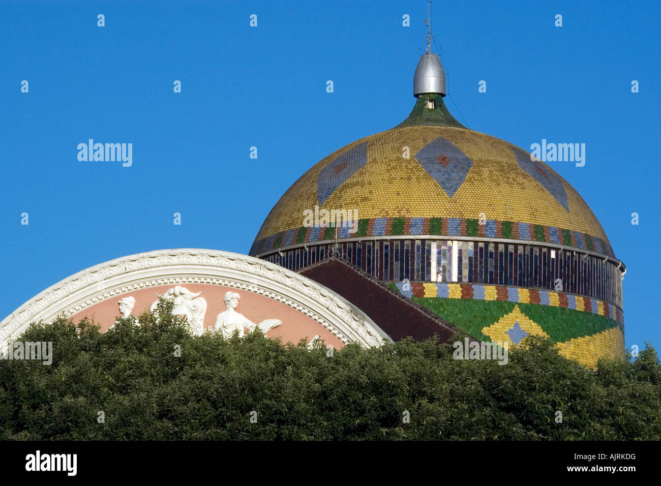 Amazon theatre dome detail opera house built in 1896 during the rubber ...