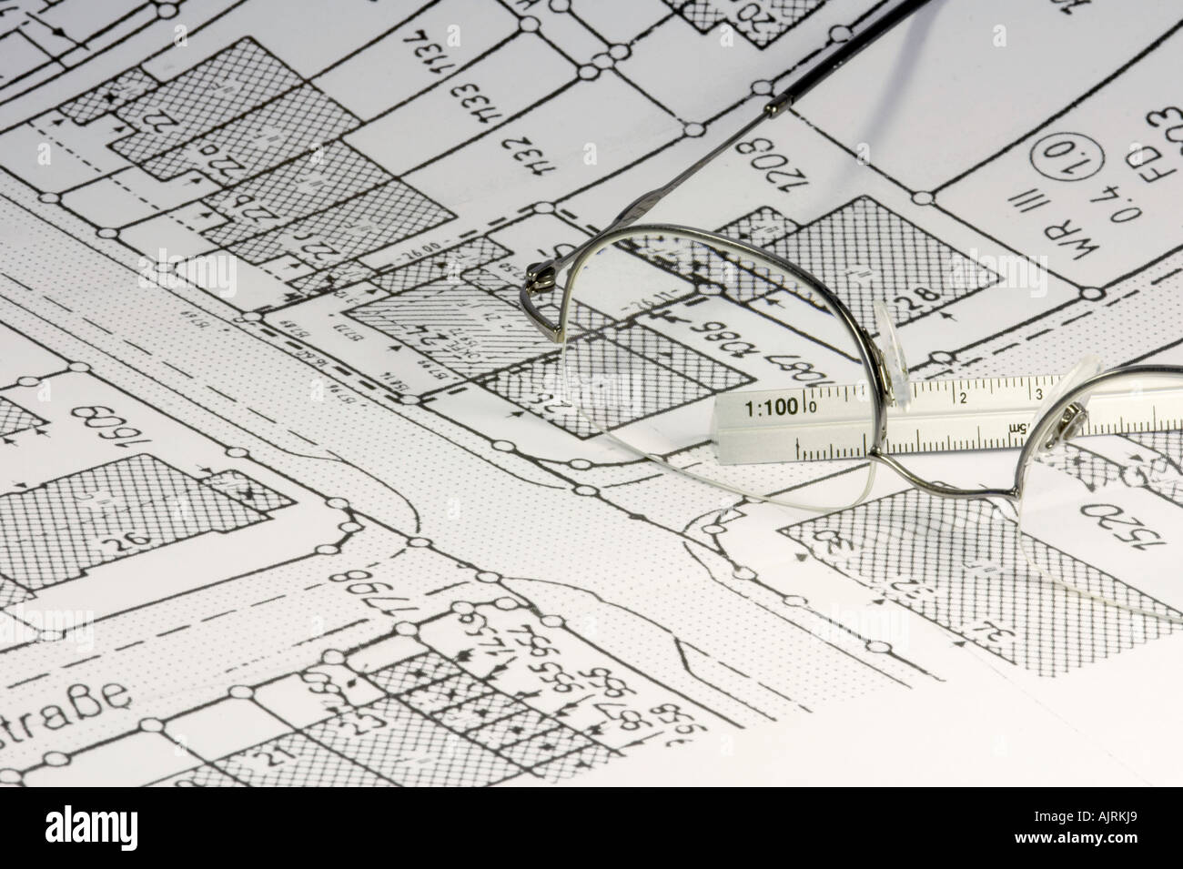blueprint of position plan Stock Photo - Alamy