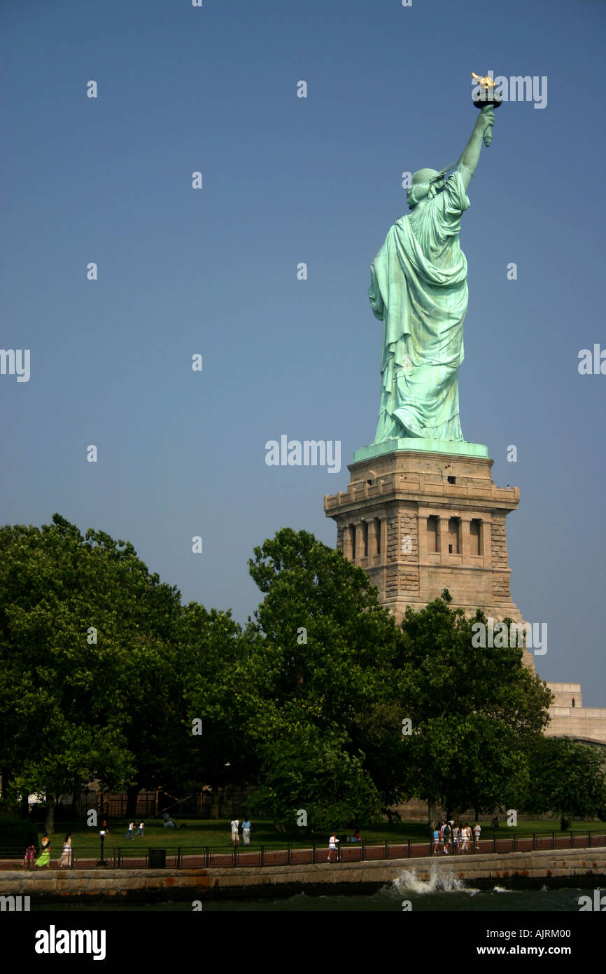 Statue of Liberty on Liberty Island New York Harbor United States of ...