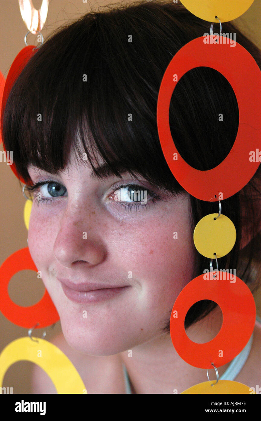 Black hair fair complexion hi-res stock photography and images - Alamy