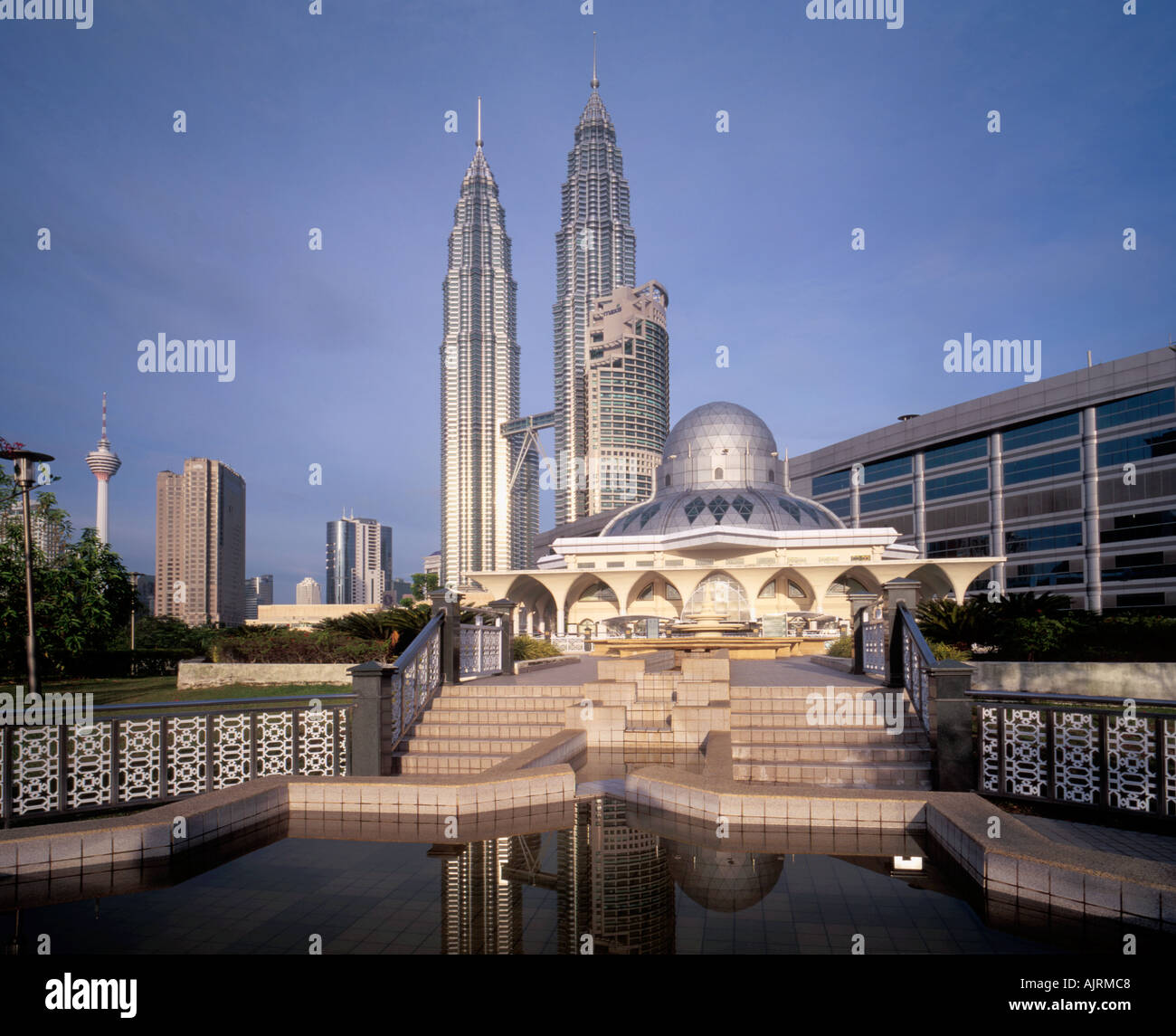 Masjid Asy Syakirin Mosque and Petronas Towers Kuala Lumpur Malaysia ...