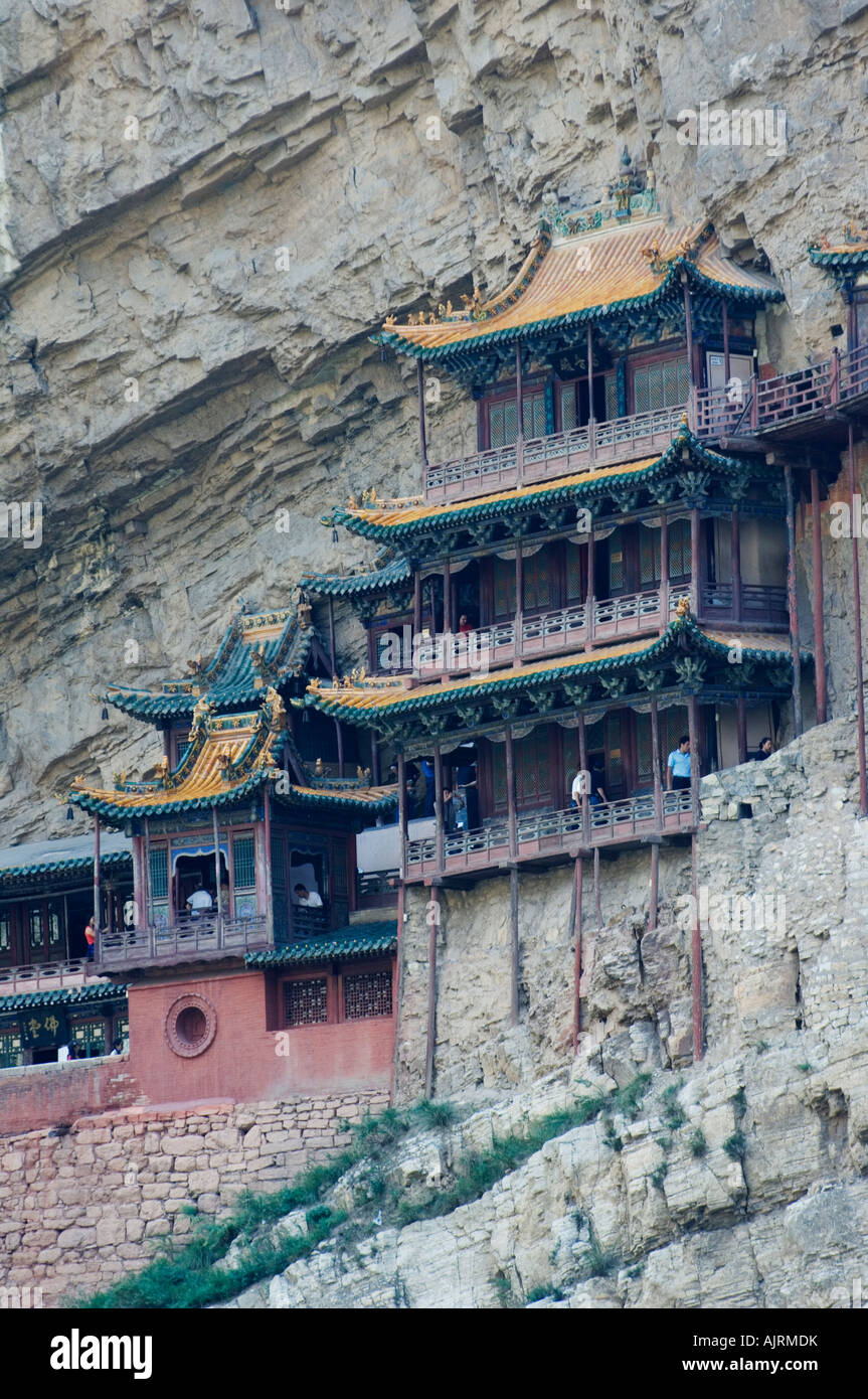 The Hanging Monastery dating back more than 1400 years in Jinlong ...