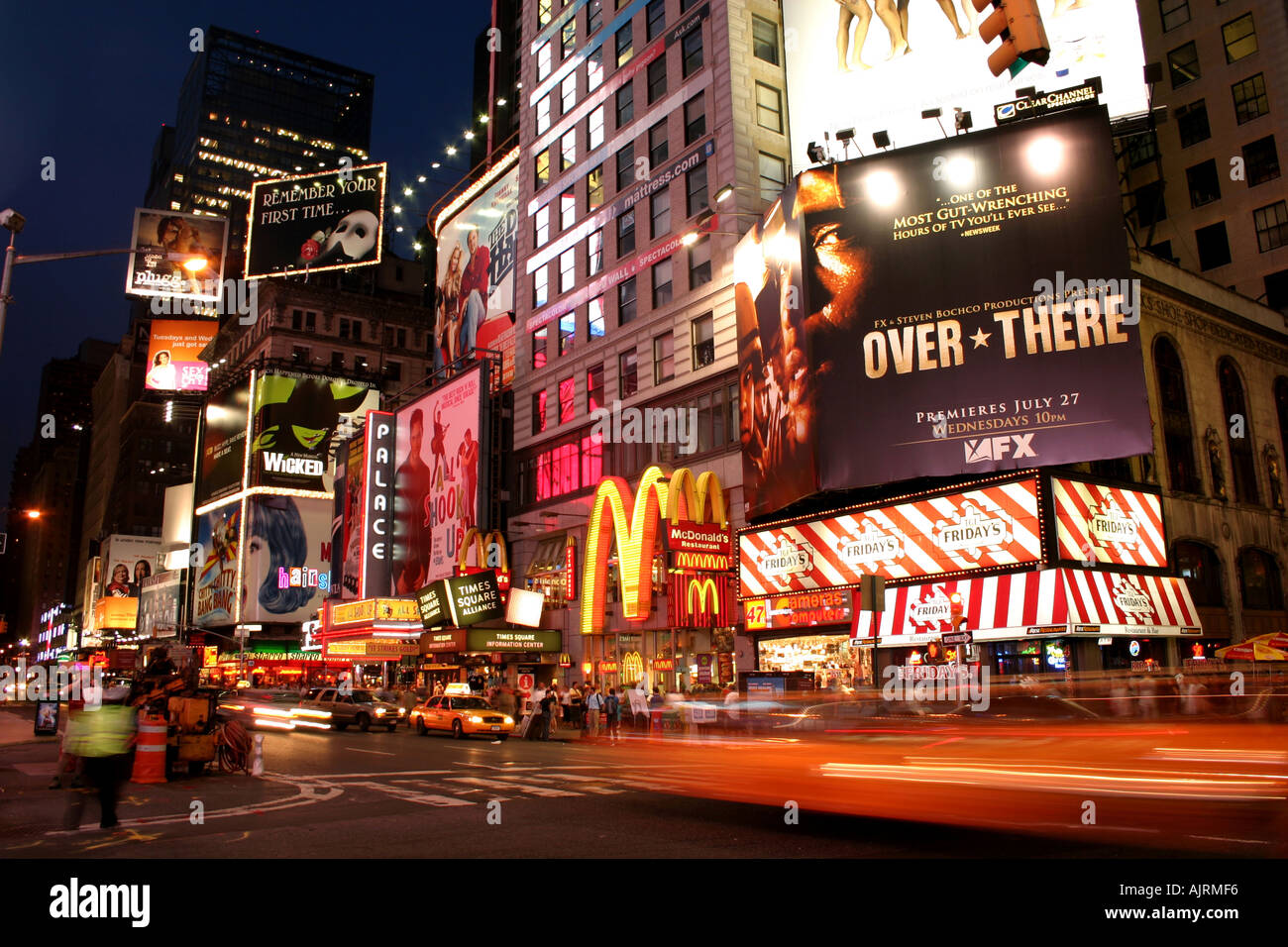Times Square at Night in New York City in the United States of America ...