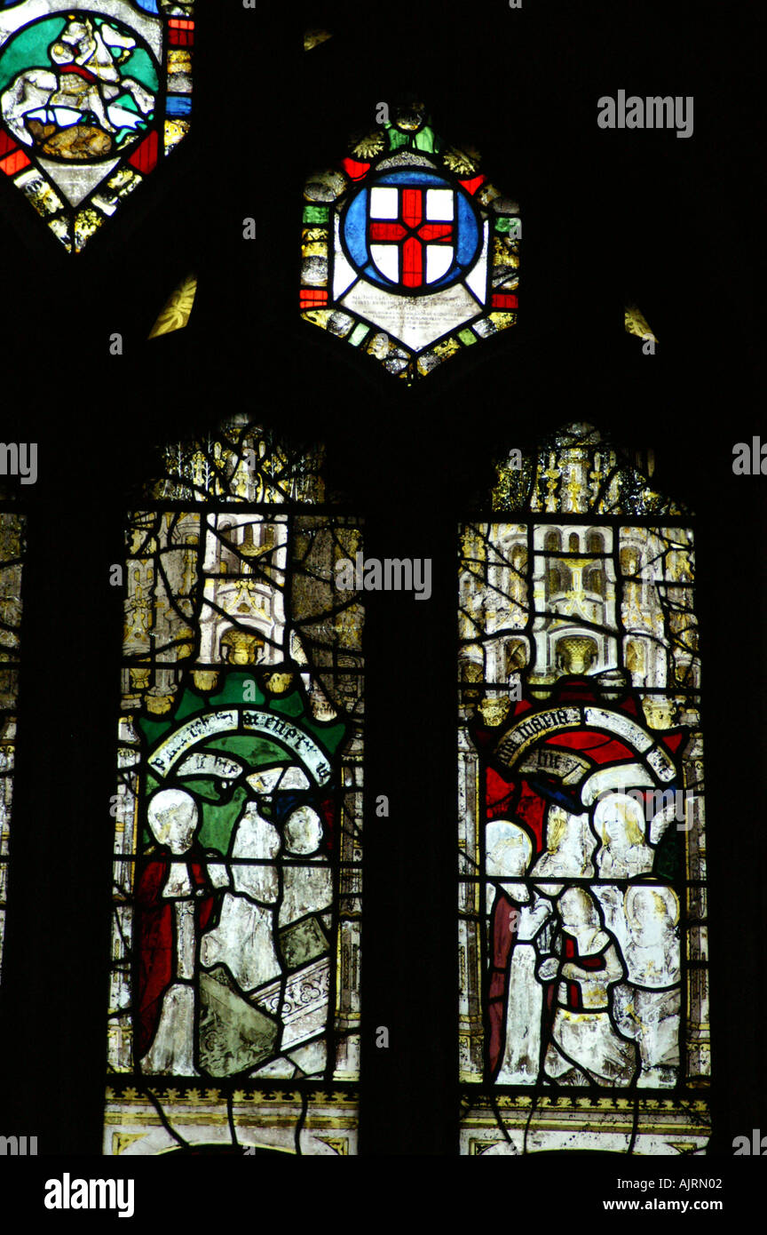 Part of the story of St George in medieval stained glass St Neot s ...