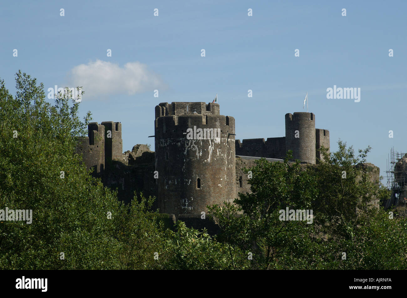 Caerphilly Castle Marquess Of Bute High Resolution Stock Photography ...