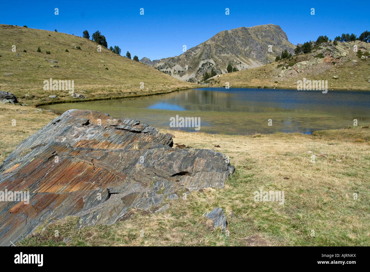 An estany in the andorran pyrenees Stock Photo - Alamy