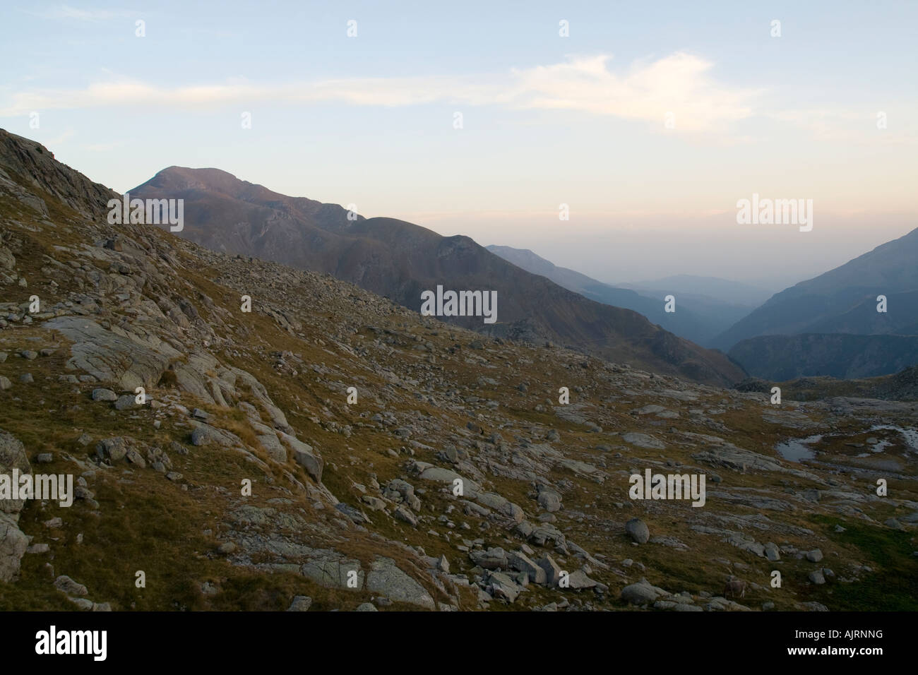 The beautiful mountain scenery and the lakes of the Parque Nacional de ...