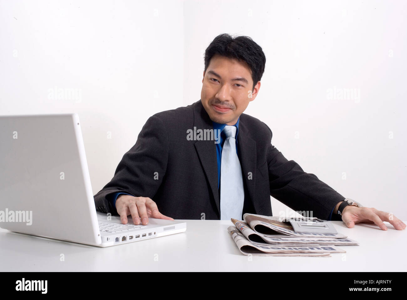 Businessman at work Stock Photo - Alamy
