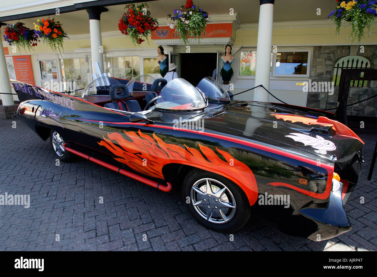 Batmobile Brading Wax museum Isle of Wight England UK Stock Photo - Alamy