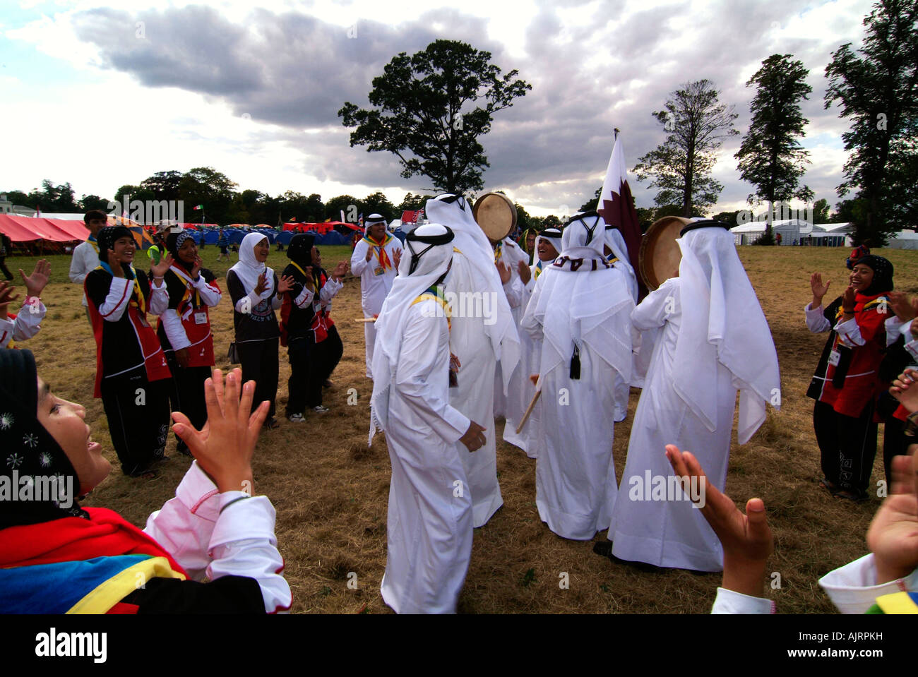 Scouts at the 21st international Jamboree Stock Photo - Alamy