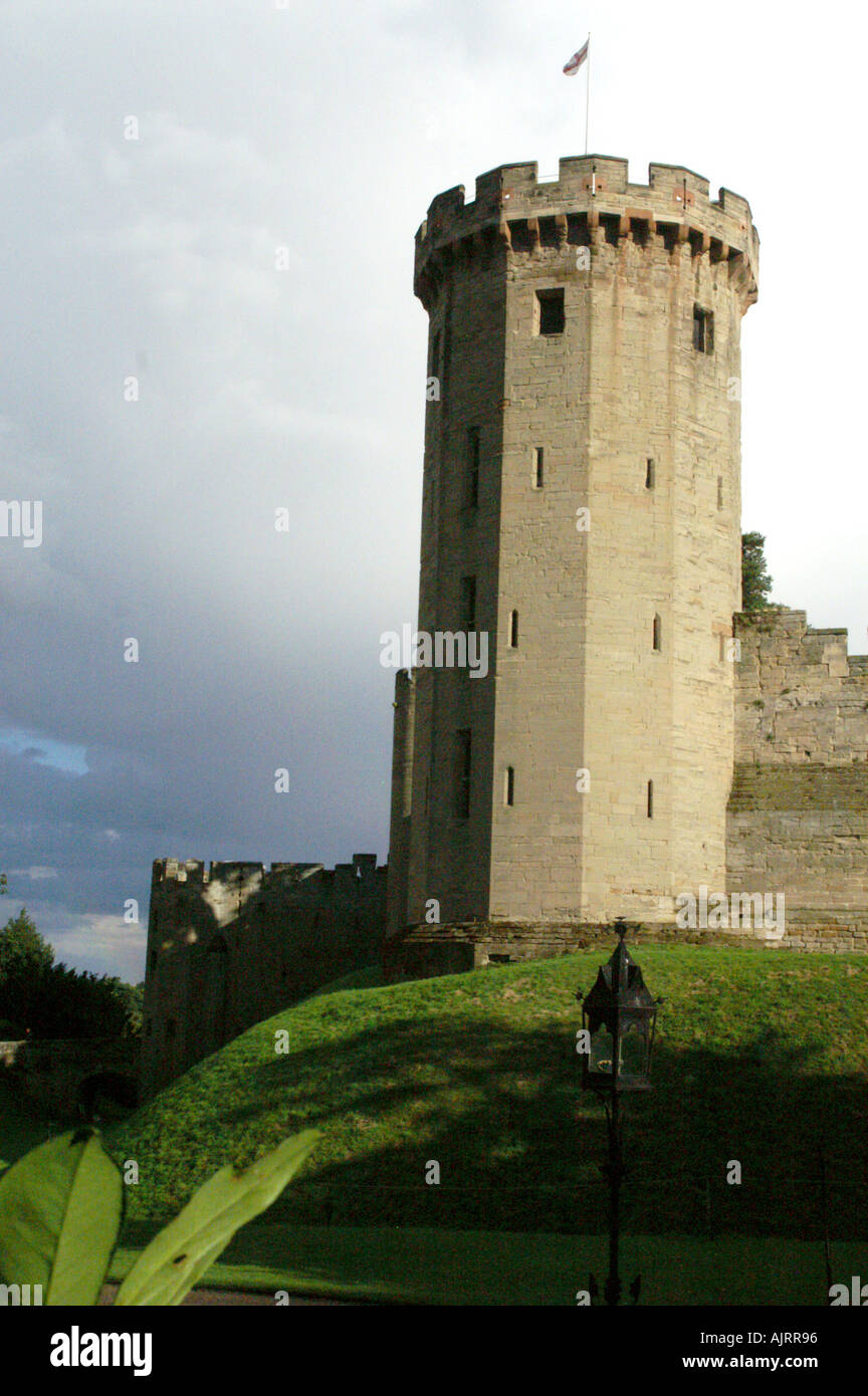 Tower from Warwick castle Stock Photo - Alamy