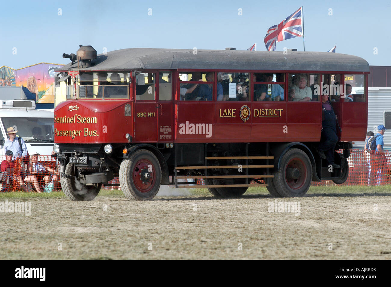 Sentinel steam passenger bus at the Great Dorset Steam Fair Stock Photo ...