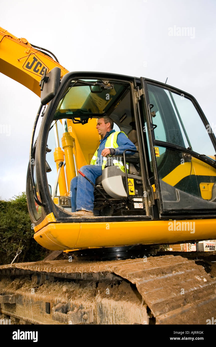 Digger and Driver Stock Photo - Alamy