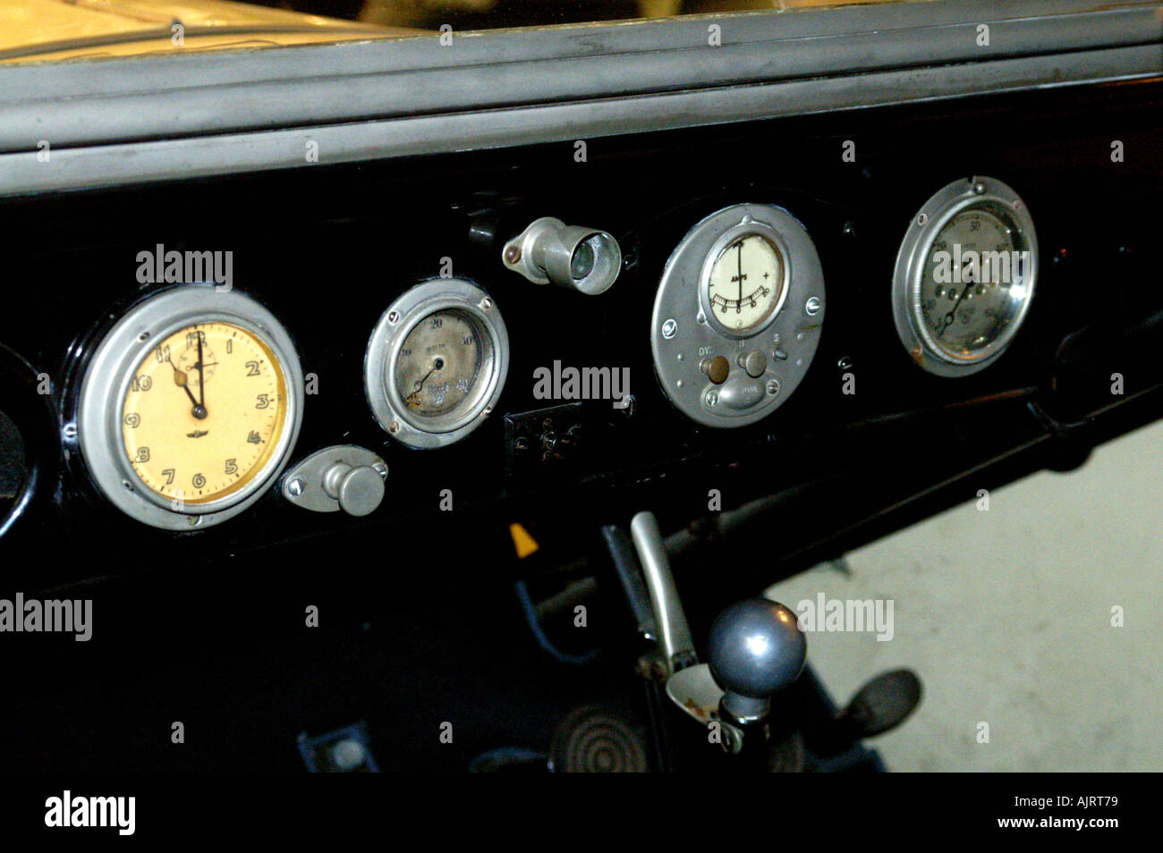 1922 Austin Twenty 4 cylinder tourer dashboard and instruments Stock ...