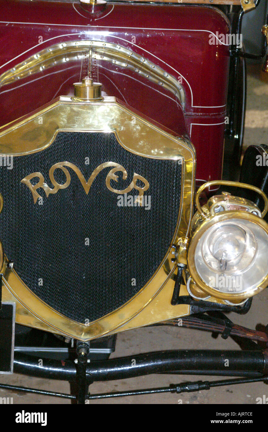 1907 Rover the first multi cylinder Rover shield shaped radiator Stock ...