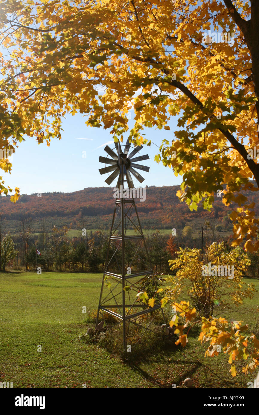 windmill in autumn Stock Photo - Alamy