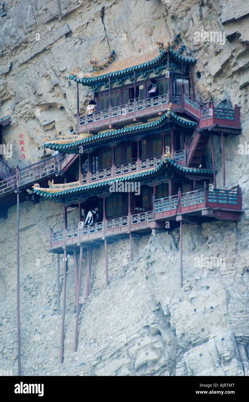 The Hanging Monastery dating back more than 1400 years in Jinlong ...