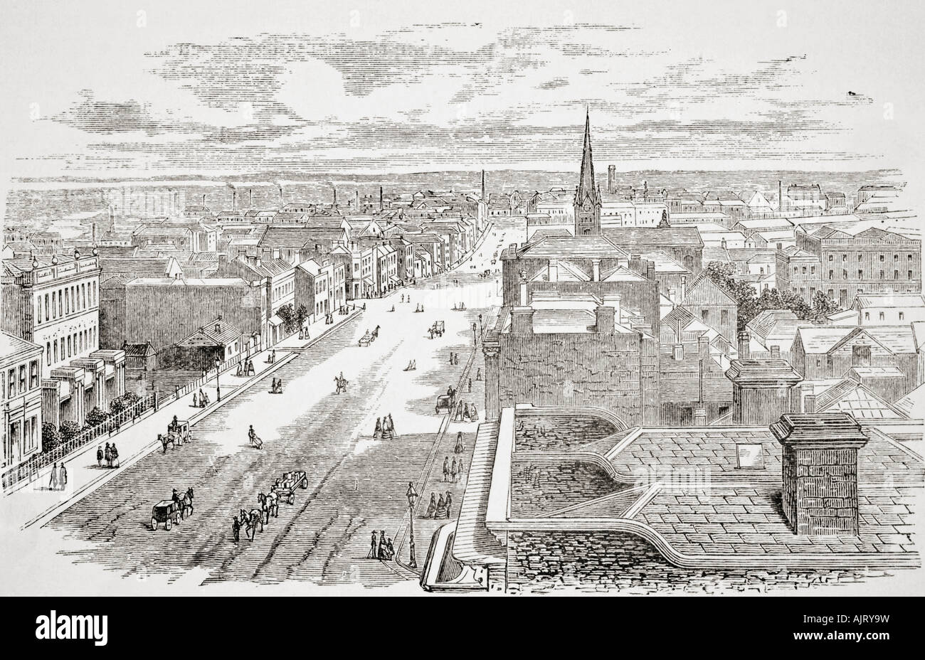 Melbourne, Australia in the 19th century Stock Photo - Alamy