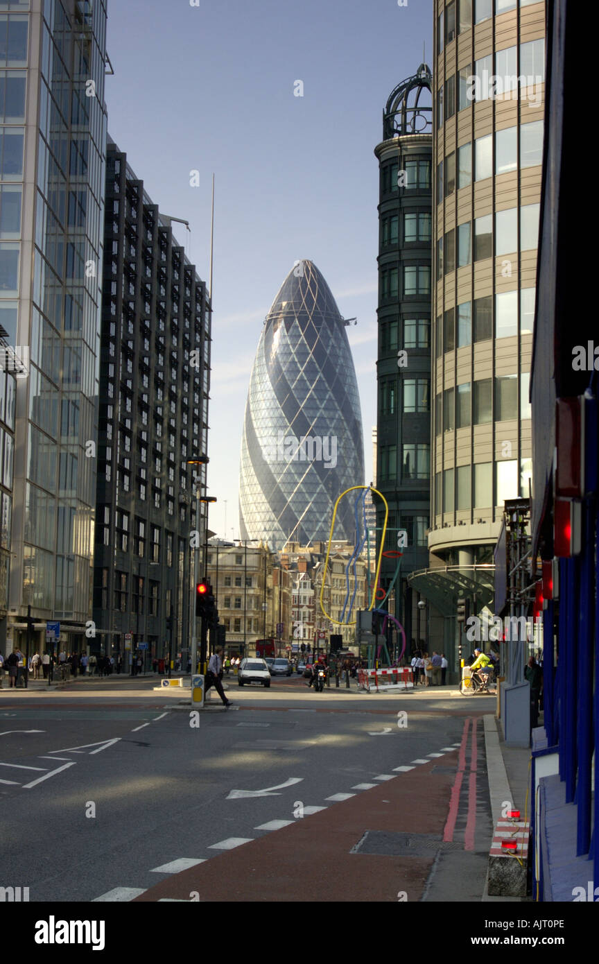 the swiss re insurance building in London England Stock Photo - Alamy