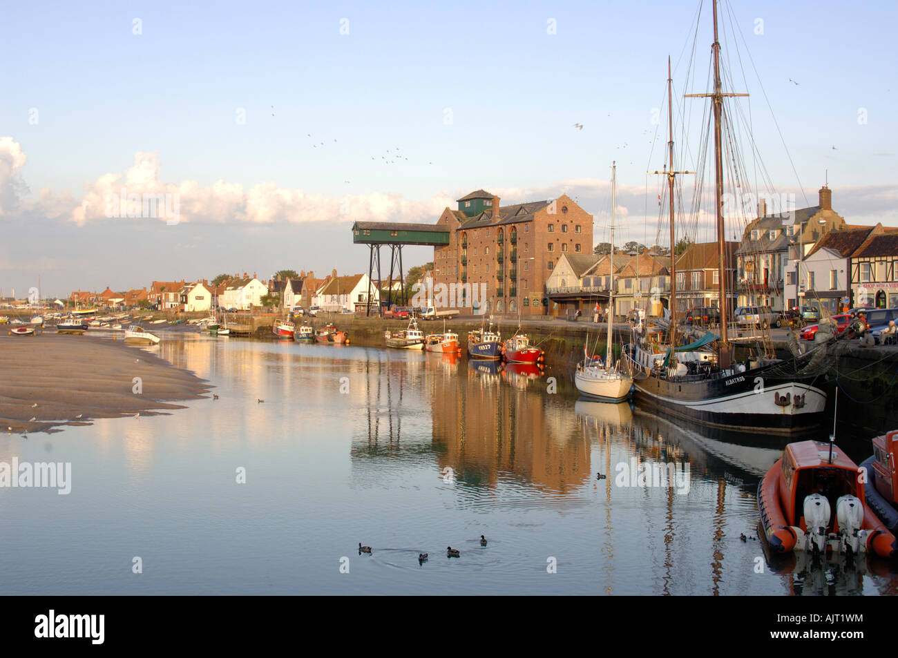 Quay side at Wells next the sea, norfolk Stock Photo - Alamy