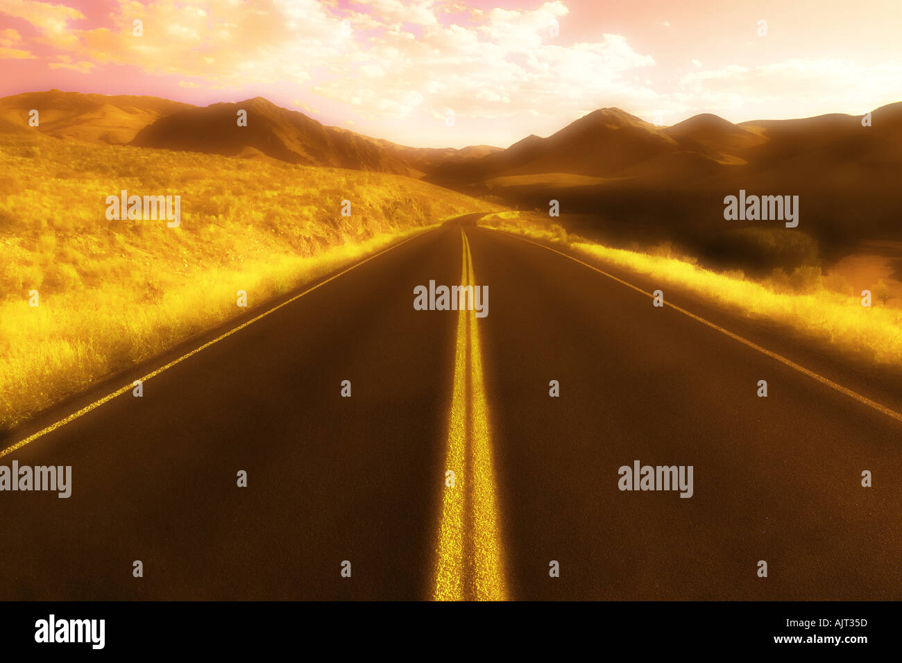 Road in the daytime Stock Photo - Alamy