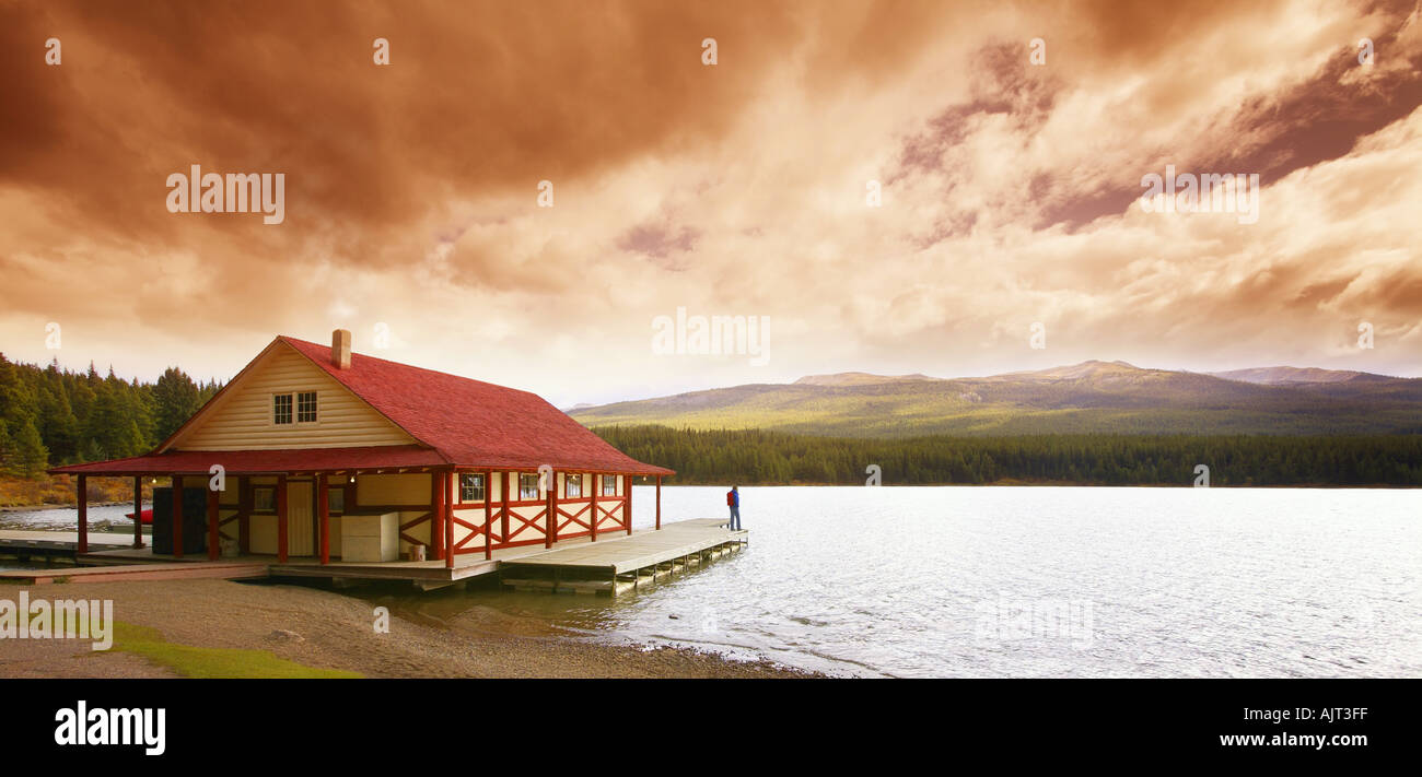 Enjoy view outside mountain cabin hi-res stock photography and images ...