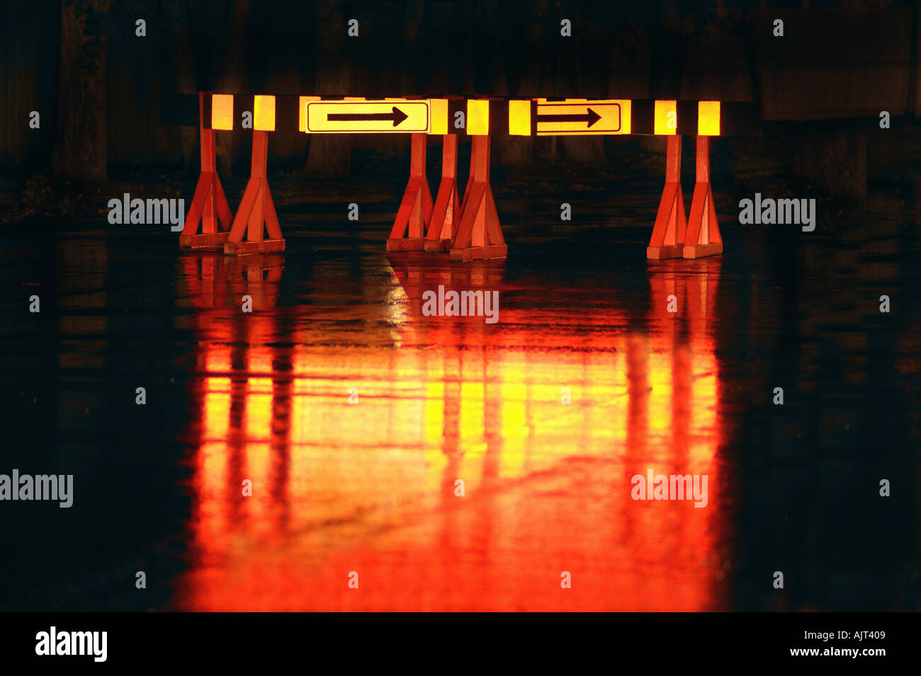 Road detour signs Stock Photo - Alamy