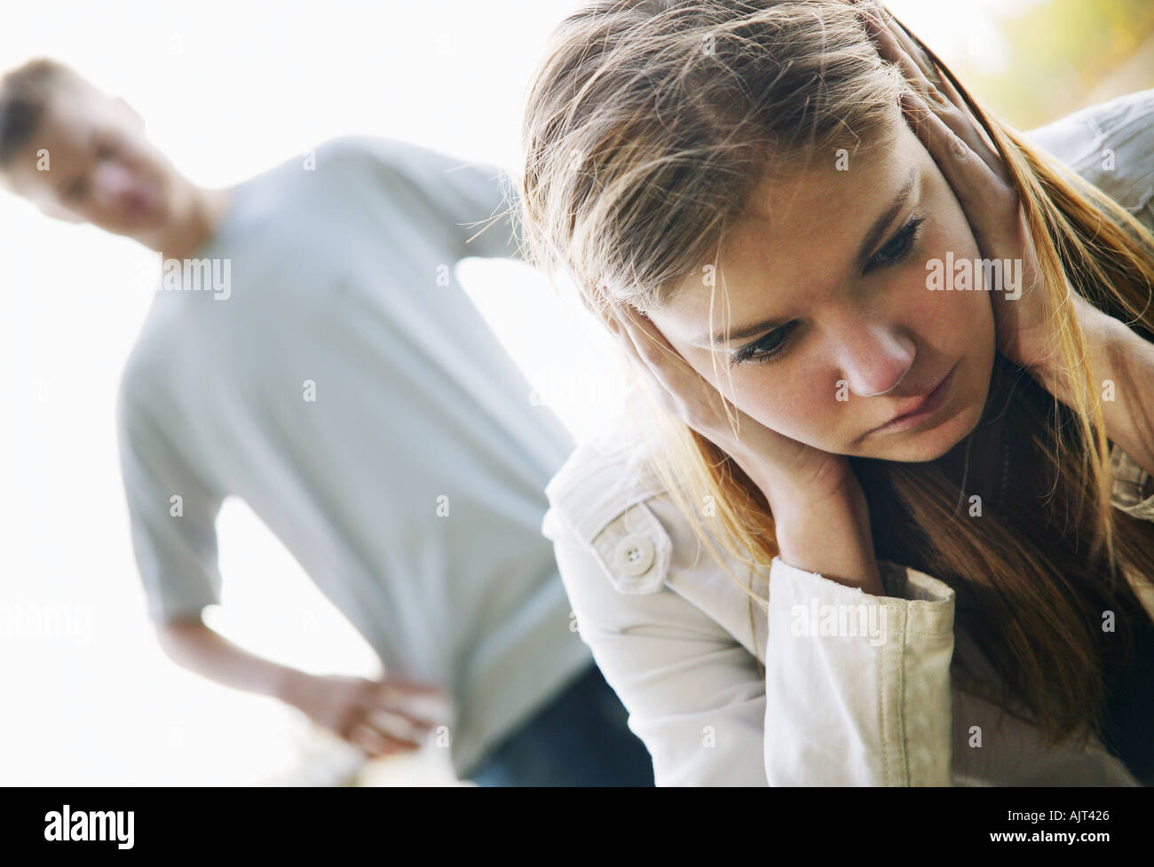 Couple having a fight Stock Photo - Alamy