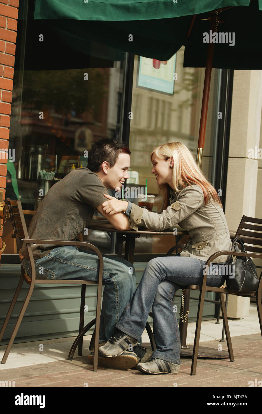 Couple on a date Stock Photo - Alamy