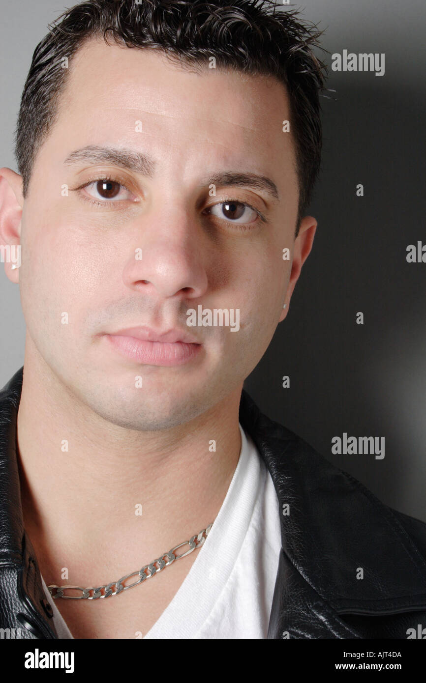 Portrait of one man looking into camera Stock Photo - Alamy