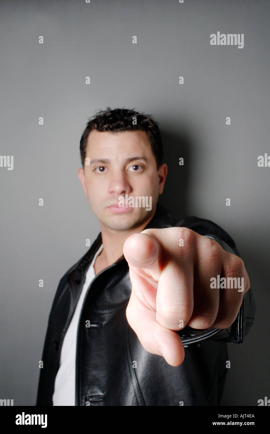 Portrait of one man looking into camera Stock Photo - Alamy