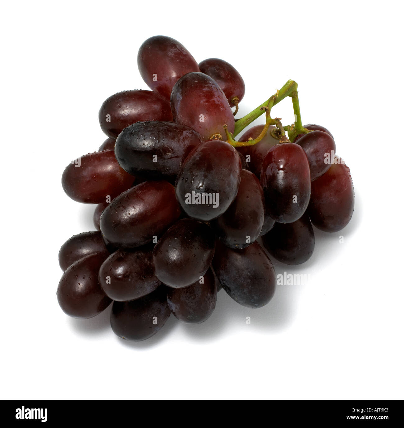 Red Grapes cut out on a white background with shadow Stock Photo - Alamy
