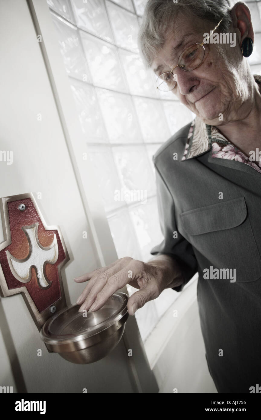 Catholic Woman communion Stock Photo - Alamy