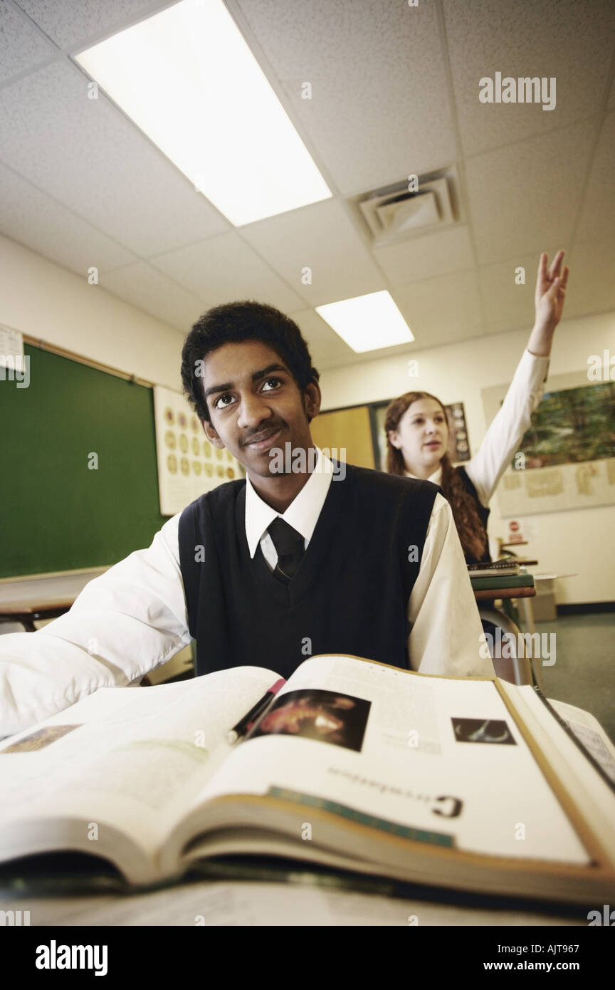 Black student in class Stock Photo - Alamy