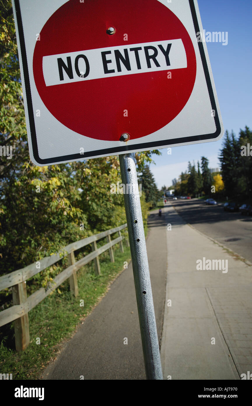 No entry sign Stock Photo - Alamy
