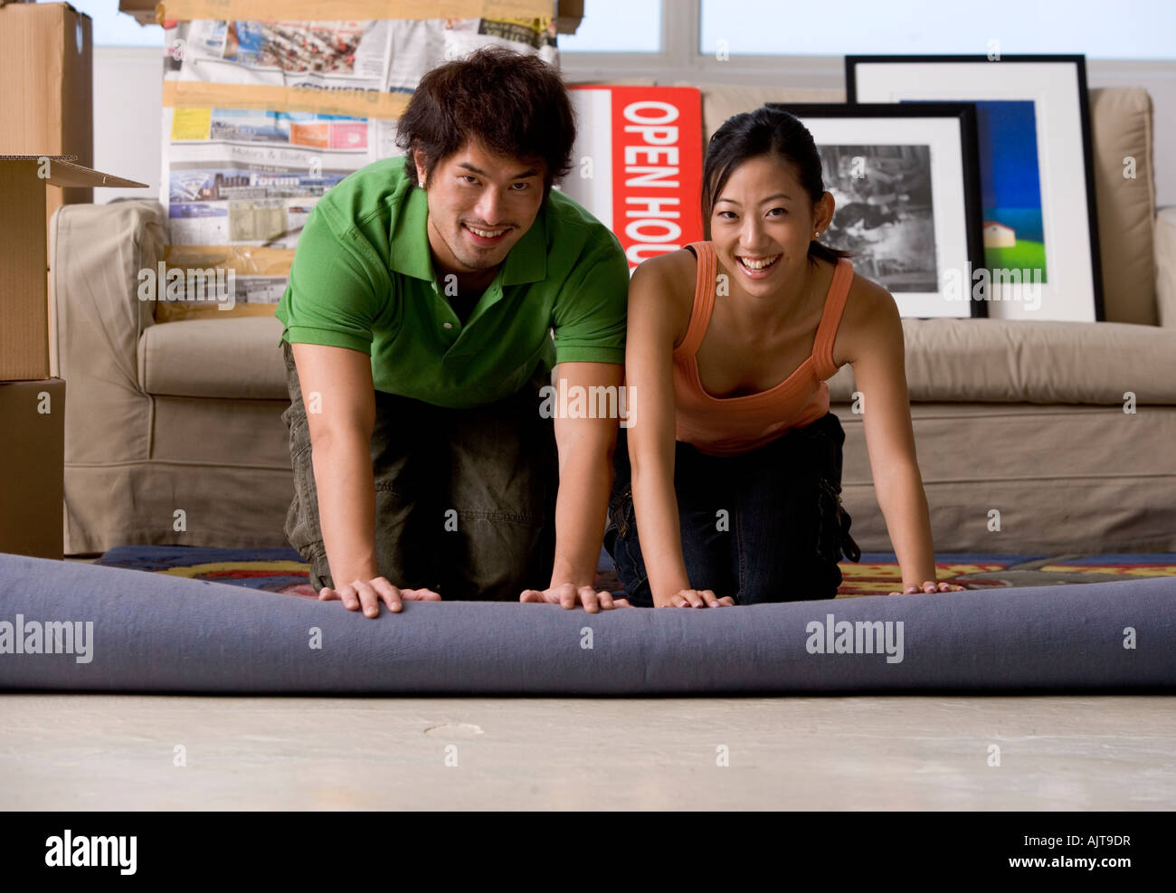 Rolling carpet hi-res stock photography and images - Alamy