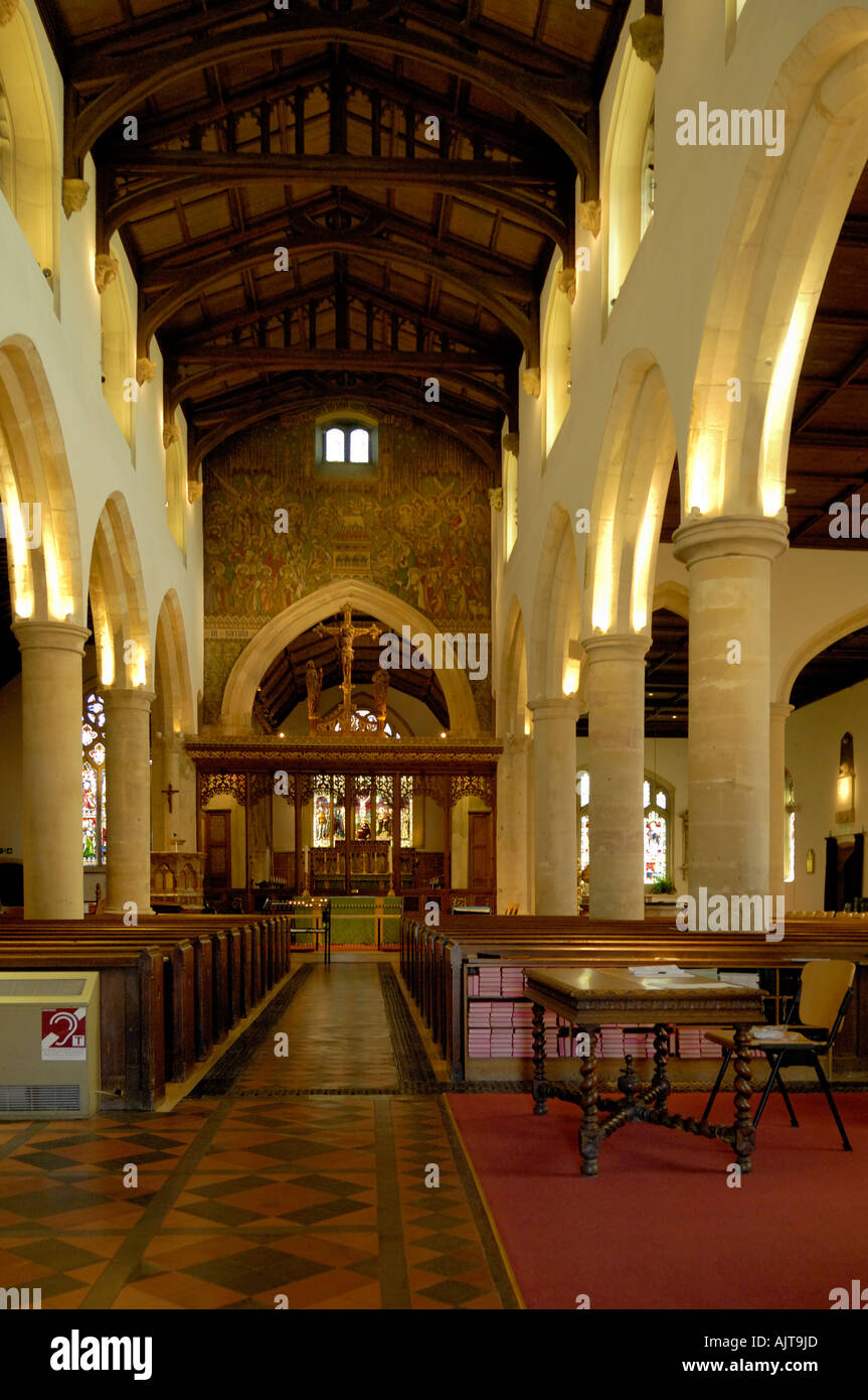 St Mary Church Interior Henley on thames England Stock Photo - Alamy