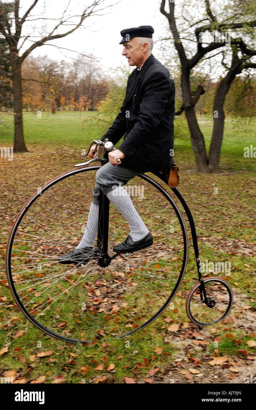 Penny Farthing at Prague Czech Republic Stock Photo - Alamy