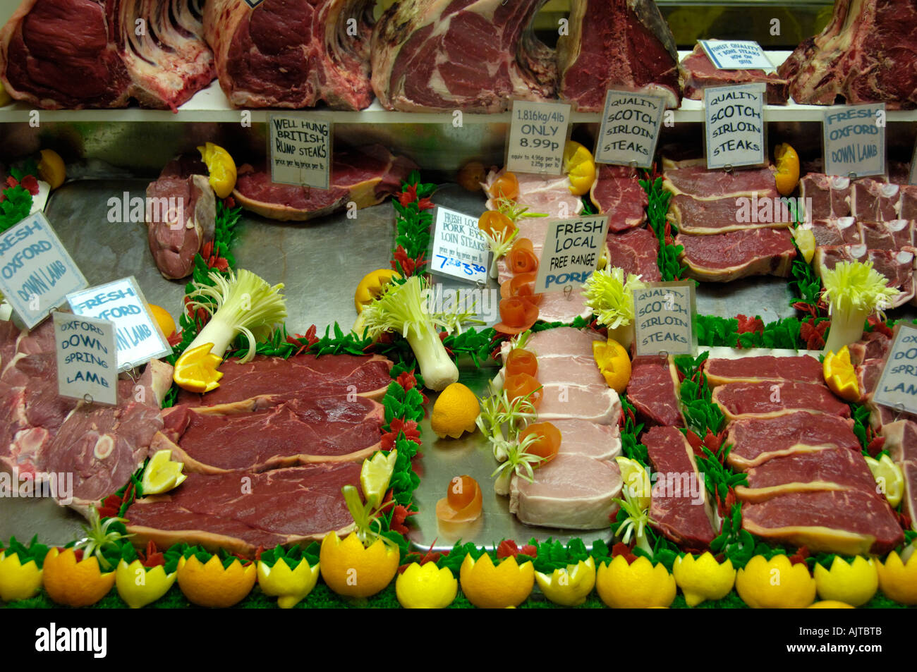 Butcher shop window display sale market hi-res stock photography and ...