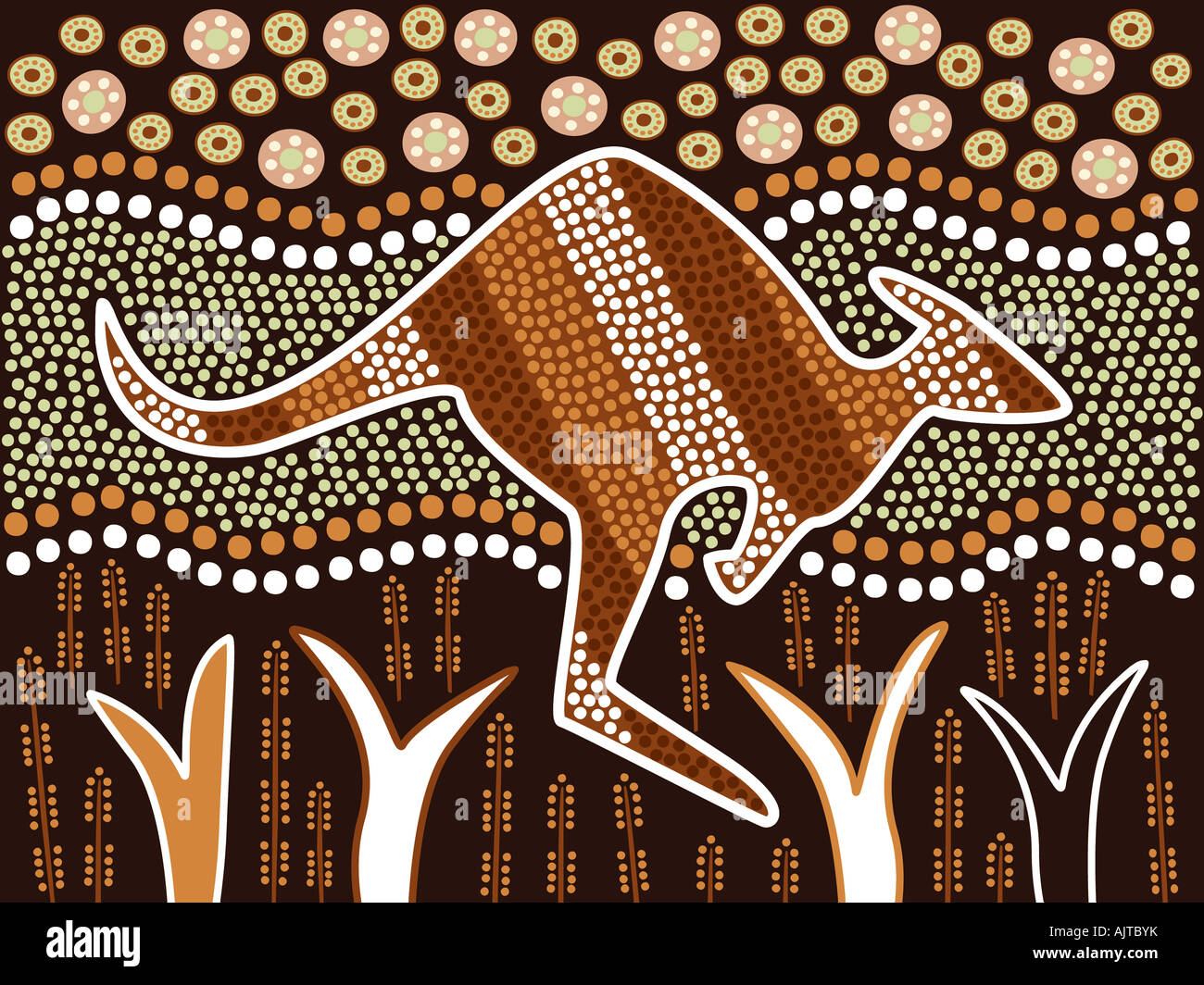 Aboriginal Art Kangaroo